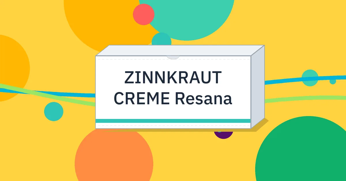 Symbolbild: Packung mit der Aufschrift ZINNKRAUT CREME Resana (PZN 11011001) – Verfügbarkeit und Bezug in Apotheken in Frankfurt am Main