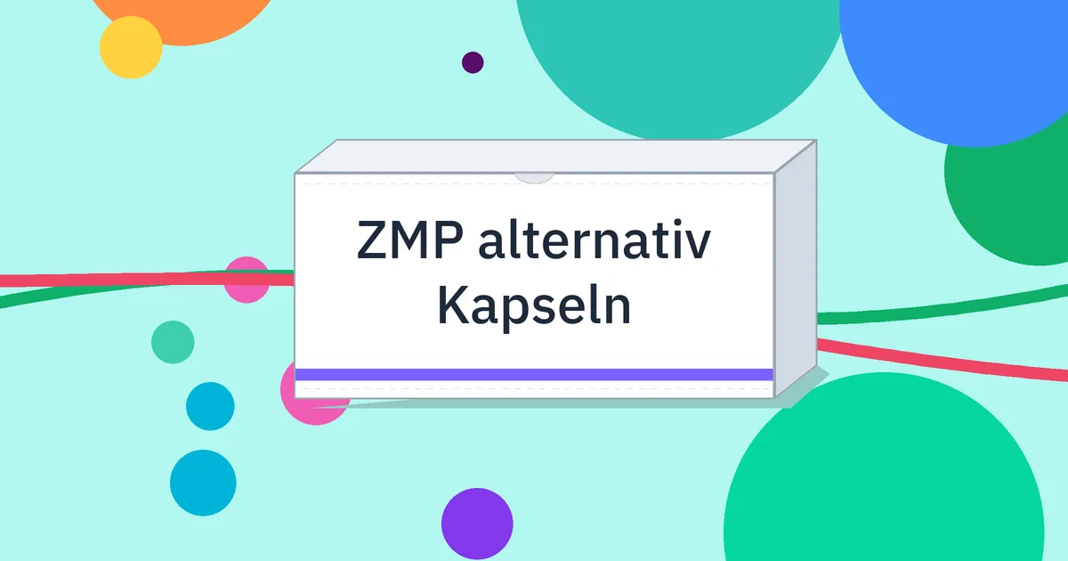 Symbolbild: Packung mit der Aufschrift ZMP alternativ Kapseln (PZN 13847270) – Verfügbarkeit und Bezug in Apotheken in Frankfurt am Main