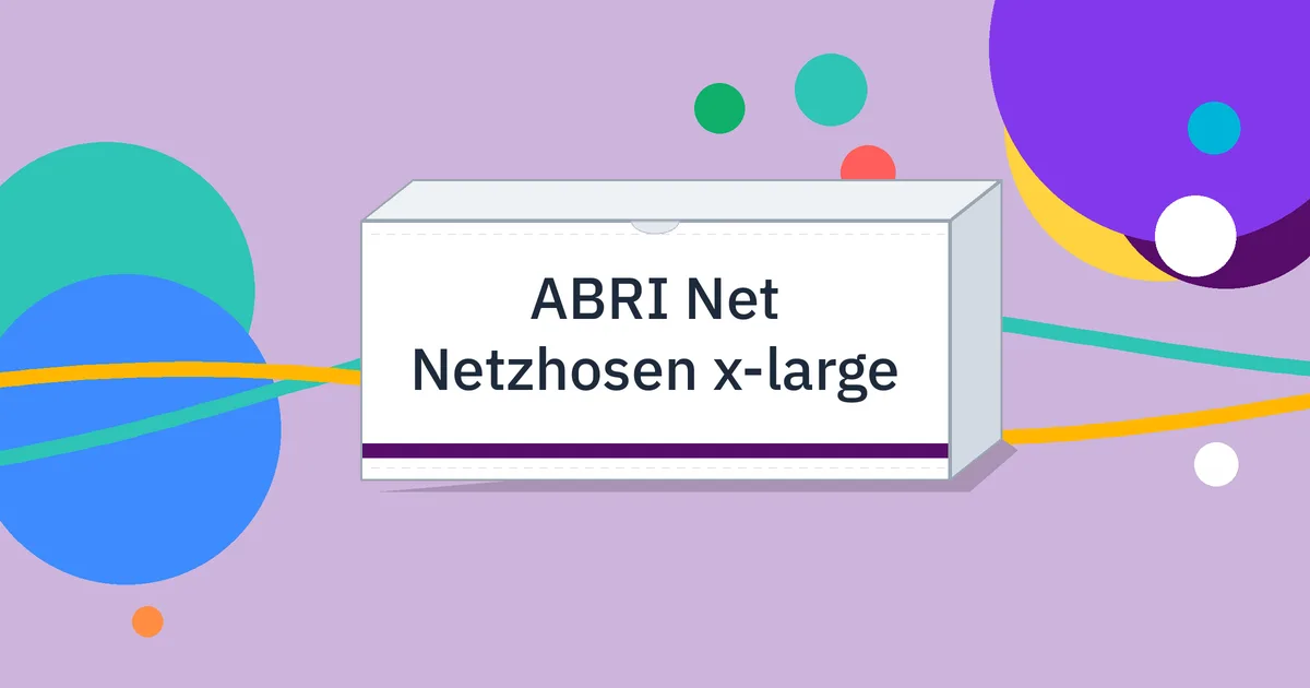 Symbolbild: Packung mit der Aufschrift ABRI Net Netzhosen x-large (PZN 07552062) – Verfügbarkeit und Bezug in Apotheken in Frankfurt am Main