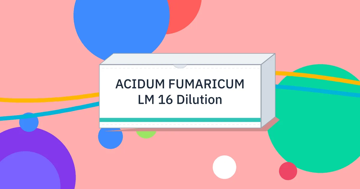 Symbolbild: Packung mit der Aufschrift ACIDUM FUMARICUM LM 16 Dilution (PZN 13274590) – Verfügbarkeit und Bezug in Apotheken in Frankfurt am Main