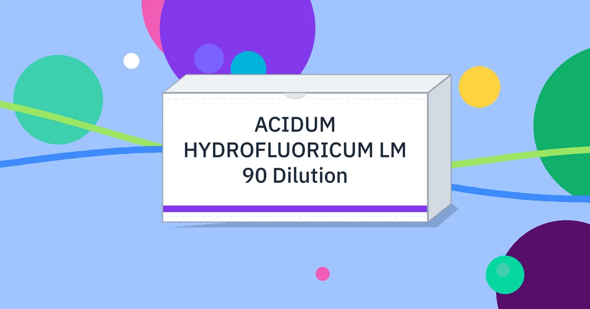 Symbolbild: Packung mit der Aufschrift ACIDUM HYDROFLUORICUM LM 90 Dilution (PZN 13500661) – Verfügbarkeit und Bezug in Apotheken in Frankfurt am Main