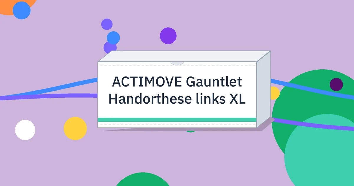 Symbolbild: Packung mit der Aufschrift ACTIMOVE Gauntlet Handorthese links XL (PZN 04880966) – Verfügbarkeit und Bezug in Apotheken in Frankfurt am Main