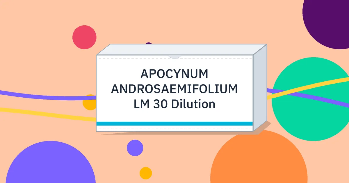 Symbolbild: Packung mit der Aufschrift APOCYNUM ANDROSAEMIFOLIUM LM 30 Dilution (PZN 13380659) – Verfügbarkeit und Bezug in Apotheken in Frankfurt am Main