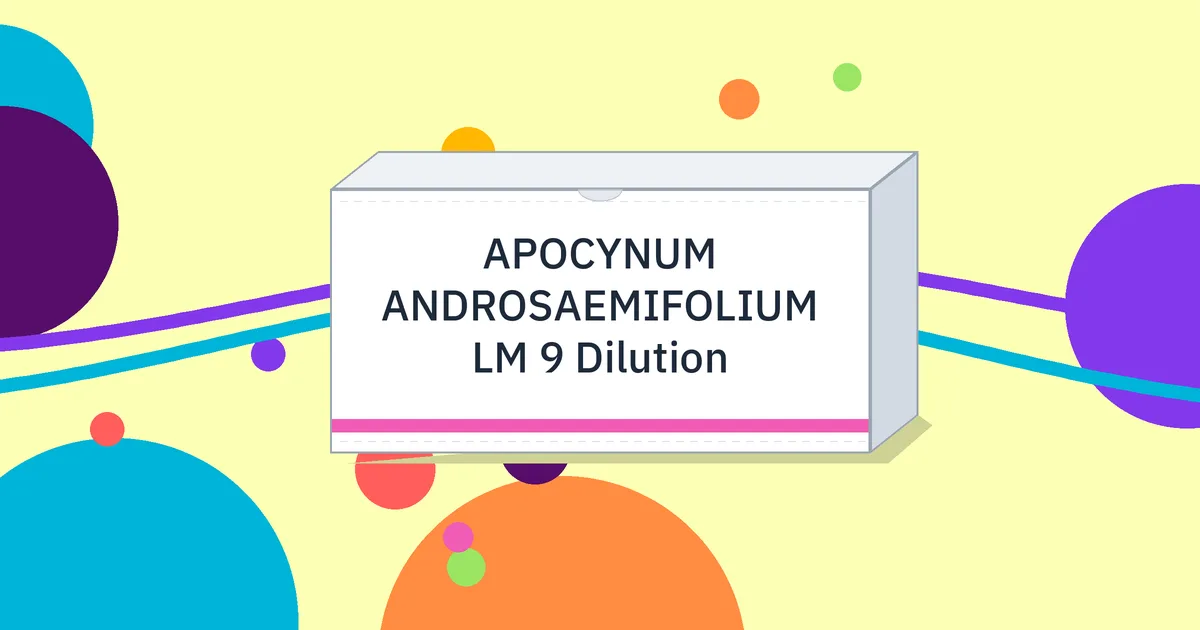 Symbolbild: Packung mit der Aufschrift APOCYNUM ANDROSAEMIFOLIUM LM 9 Dilution (PZN 13380139) – Verfügbarkeit und Bezug in Apotheken in Frankfurt am Main