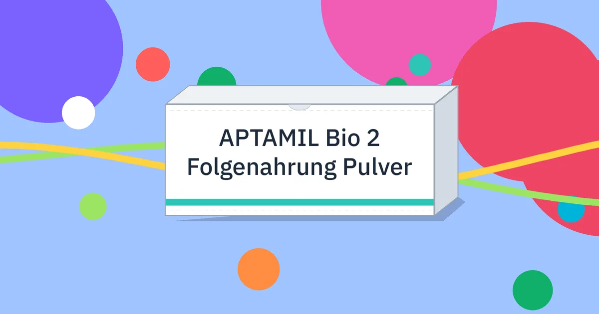 Symbolbild: Packung mit der Aufschrift APTAMIL Bio 2 Folgenahrung Pulver (PZN 19292123) – Verfügbarkeit und Bezug in Apotheken in Frankfurt am Main