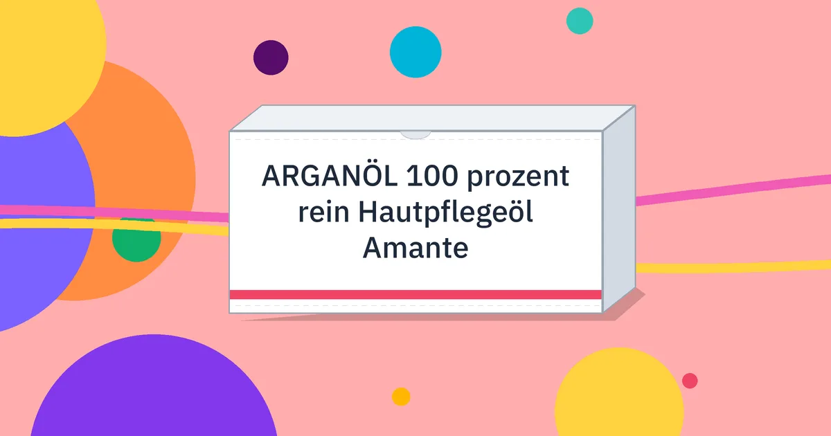 Symbolbild: Packung mit der Aufschrift ARGANÖL 100 prozent rein Hautpflegeöl Amante (PZN 14165064) – Verfügbarkeit und Bezug in Apotheken in Frankfurt am Main
