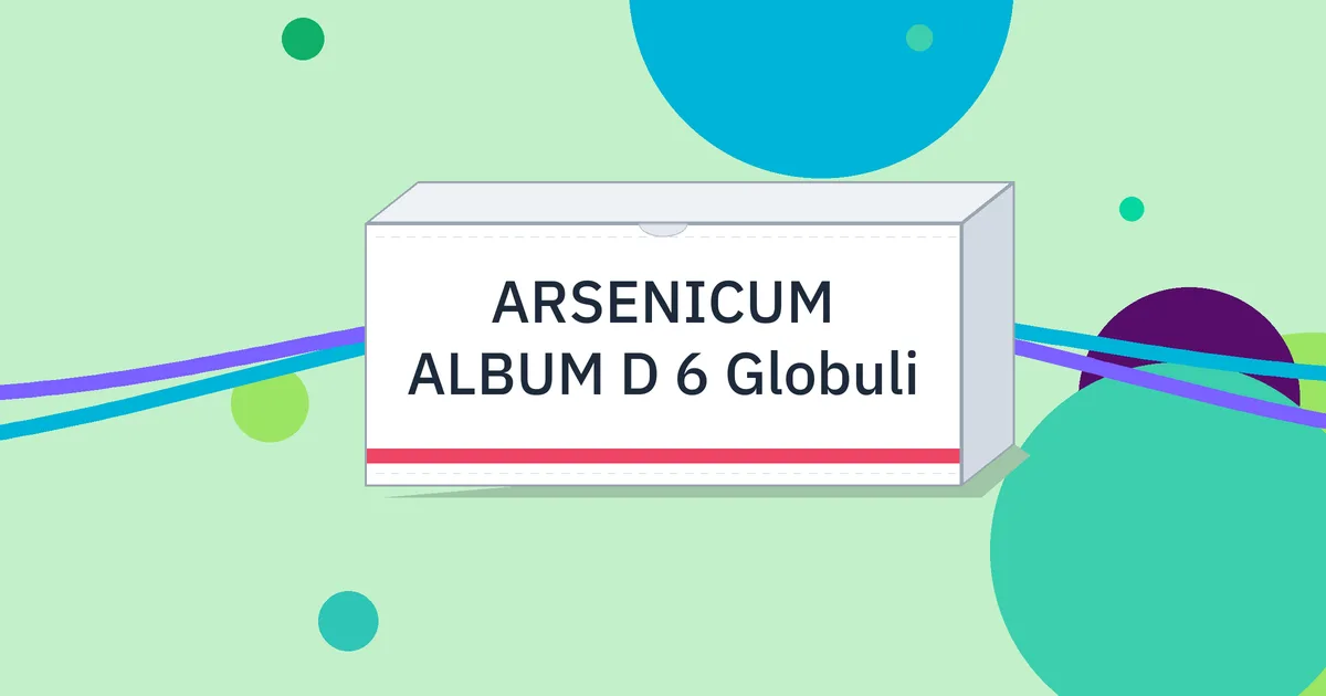 Symbolbild: Packung mit der Aufschrift ARSENICUM ALBUM D 6 Globuli (PZN 08783987) – Verfügbarkeit und Bezug in Apotheken in Frankfurt am Main