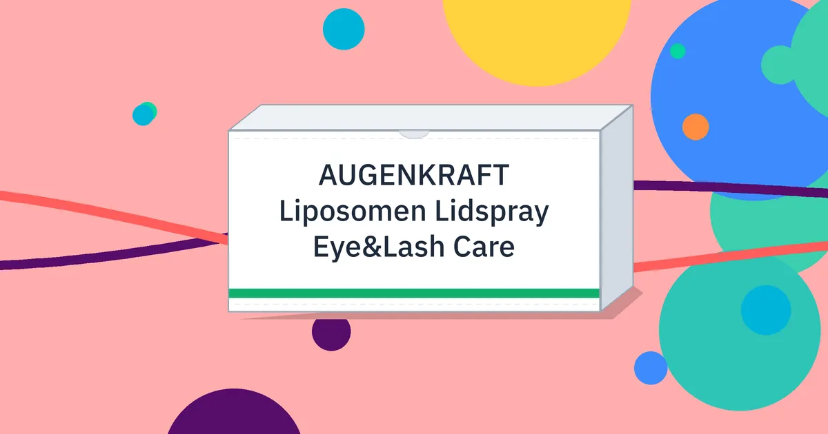 Symbolbild: Packung mit der Aufschrift AUGENKRAFT Liposomen Lidspray Eye&Lash Care (PZN 16122113) – Verfügbarkeit und Bezug in Apotheken in Frankfurt am Main