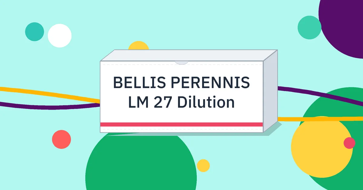 Symbolbild: Packung mit der Aufschrift BELLIS PERENNIS LM 27 Dilution (PZN 12791745) – Verfügbarkeit und Bezug in Apotheken in Frankfurt am Main