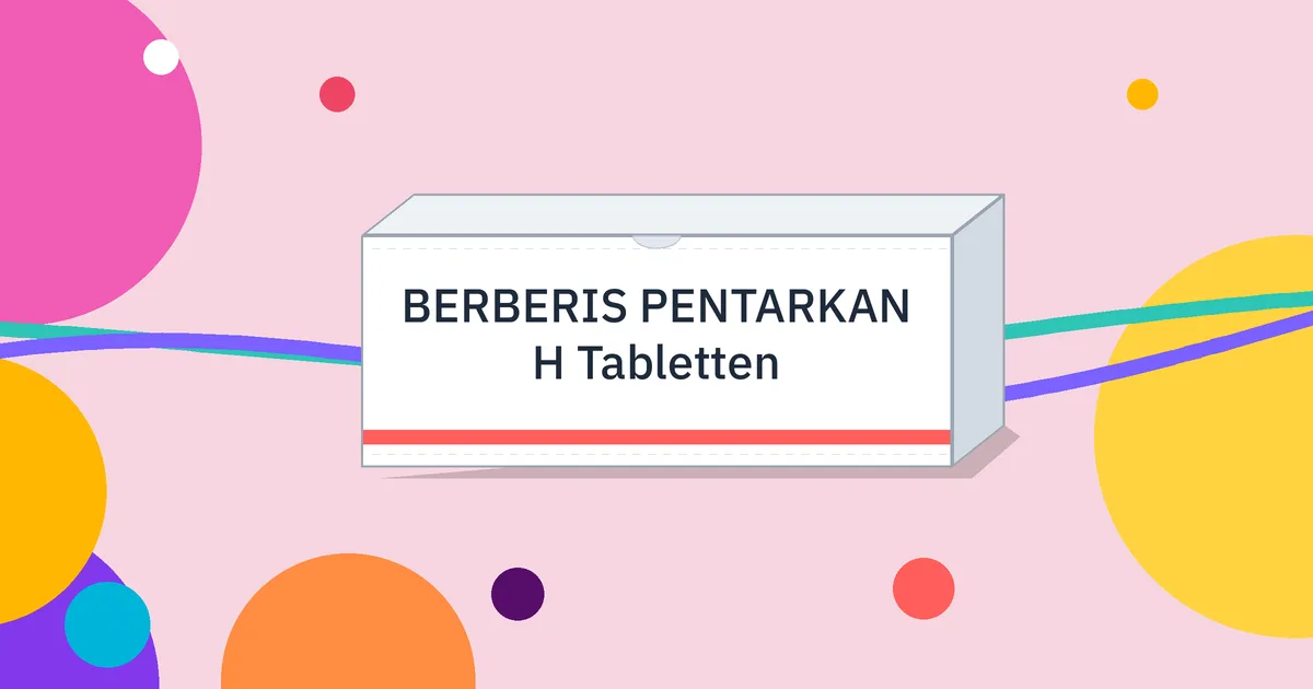 Symbolbild: Packung mit der Aufschrift BERBERIS PENTARKAN H Tabletten (PZN 08534652) – Verfügbarkeit und Bezug in Apotheken in Frankfurt am Main