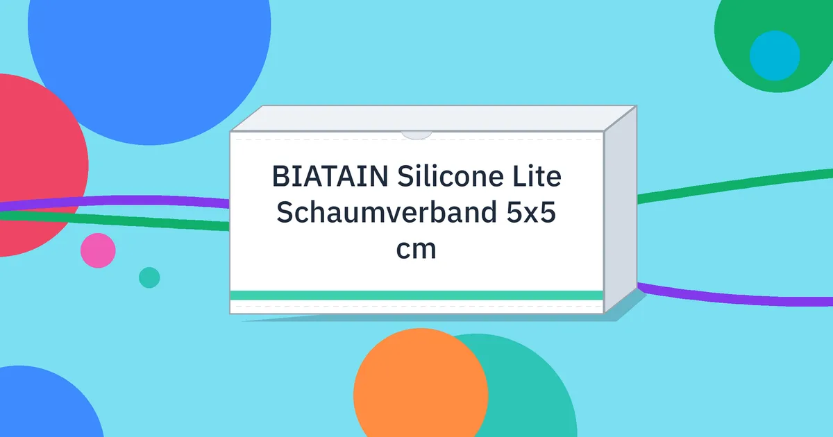Symbolbild: Packung mit der Aufschrift BIATAIN Silicone Lite Schaumverband 5x5 cm (PZN 17875263) – Verfügbarkeit und Bezug in Apotheken in Frankfurt am Main