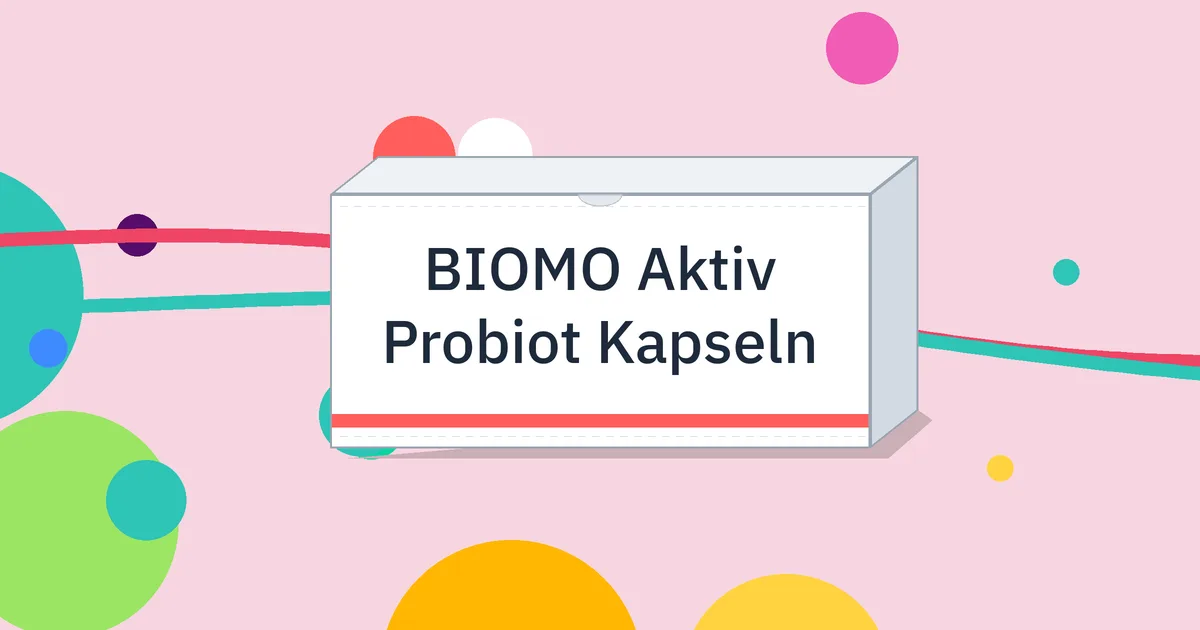 Symbolbild: Packung mit der Aufschrift BIOMO Aktiv Probiot Kapseln (PZN 16813030) – Verfügbarkeit und Bezug in Apotheken in Frankfurt am Main