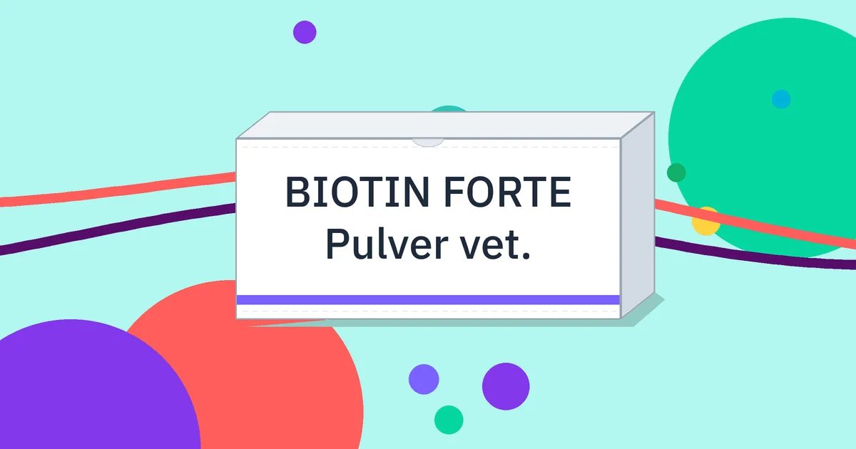 Symbolbild: Packung mit der Aufschrift BIOTIN FORTE Pulver vet. (PZN 03266827) – Verfügbarkeit und Bezug in Apotheken in Frankfurt am Main