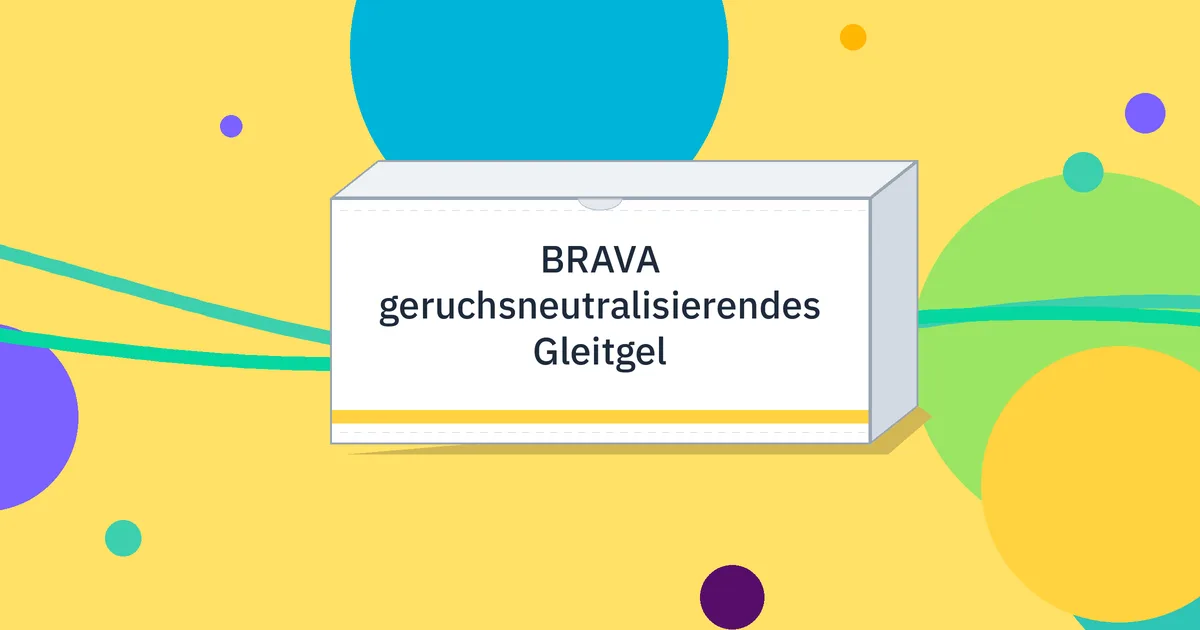 Symbolbild: Packung mit der Aufschrift BRAVA geruchsneutralisierendes Gleitgel (PZN 15566925) – Verfügbarkeit und Bezug in Apotheken in Frankfurt am Main