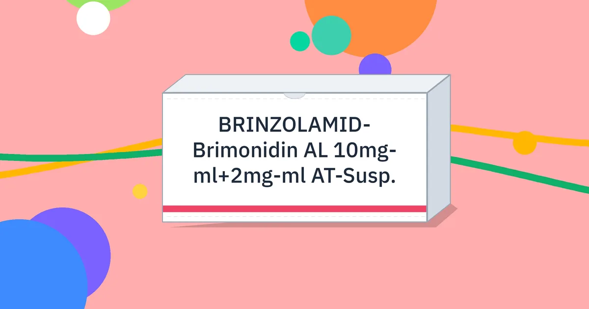 Symbolbild: Packung mit der Aufschrift BRINZOLAMID-Brimonidin AL 10mg-ml+2mg-ml AT-Susp. (PZN 19132856) – Verfügbarkeit und Bezug in Apotheken in Frankfurt am Main