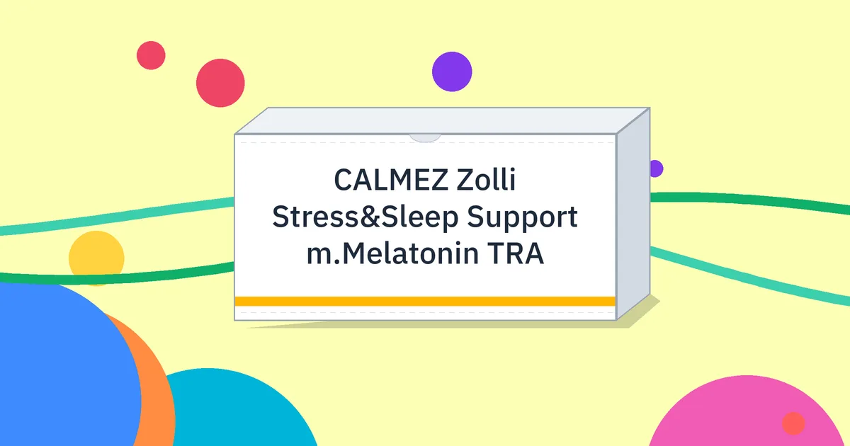 Symbolbild: Packung mit der Aufschrift CALMEZ Zolli Stress&Sleep Support m.Melatonin TRA (PZN 20228142) – Verfügbarkeit und Bezug in Apotheken in Frankfurt am Main