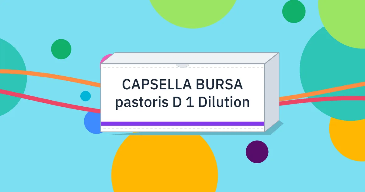 Symbolbild: Packung mit der Aufschrift CAPSELLA BURSA pastoris D 1 Dilution (PZN 07163219) – Verfügbarkeit und Bezug in Apotheken in Frankfurt am Main