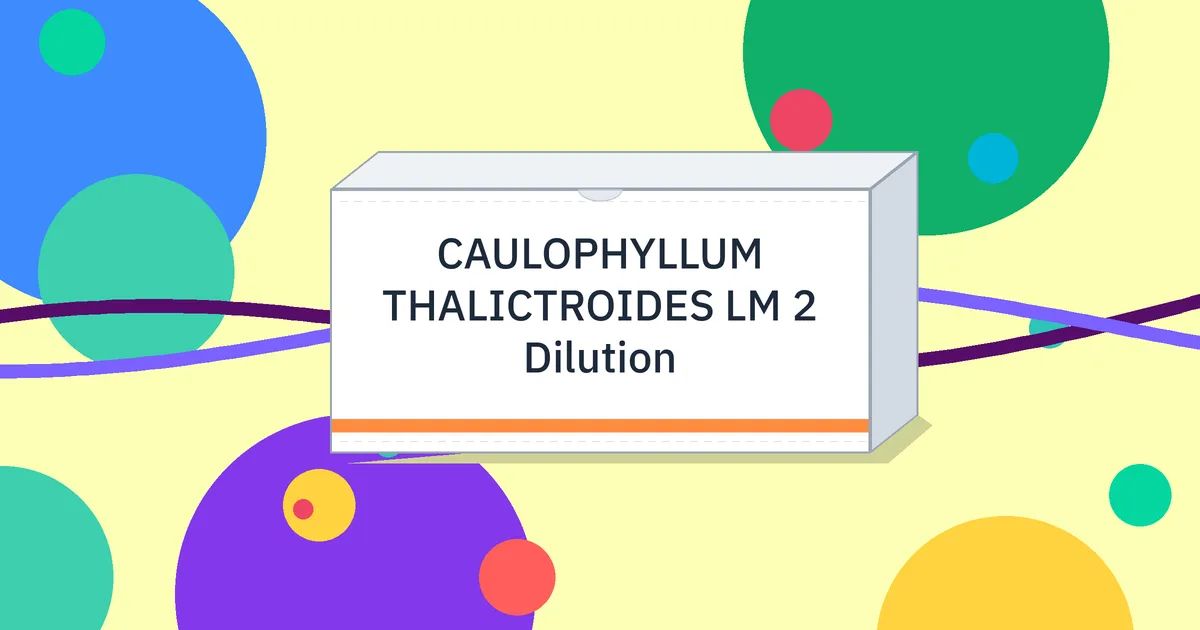Symbolbild: Packung mit der Aufschrift CAULOPHYLLUM THALICTROIDES LM 2 Dilution (PZN 13434651) – Verfügbarkeit und Bezug in Apotheken in Frankfurt am Main