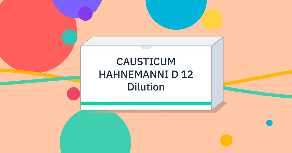 Symbolbild: Packung mit der Aufschrift CAUSTICUM HAHNEMANNI D 12 Dilution (PZN 02401536) – Verfügbarkeit und Bezug in Apotheken in Frankfurt am Main