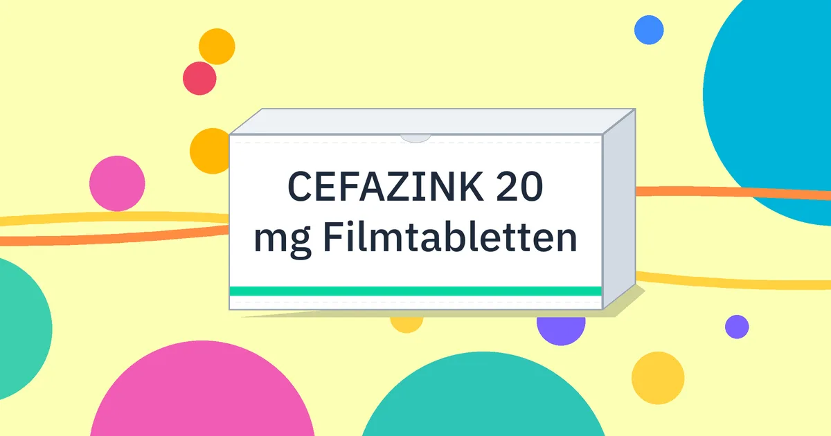 Symbolbild: Packung mit der Aufschrift CEFAZINK 20 mg Filmtabletten (PZN 02252786) – Verfügbarkeit und Bezug in Apotheken in Frankfurt am Main
