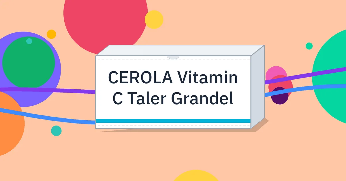 Symbolbild: Packung mit der Aufschrift CEROLA Vitamin C Taler Grandel (PZN 03322000) – Verfügbarkeit und Bezug in Apotheken in Frankfurt am Main