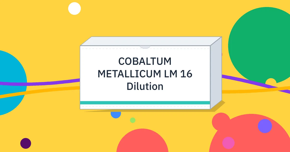 Symbolbild: Packung mit der Aufschrift COBALTUM METALLICUM LM 16 Dilution (PZN 12823155) – Verfügbarkeit und Bezug in Apotheken in Frankfurt am Main