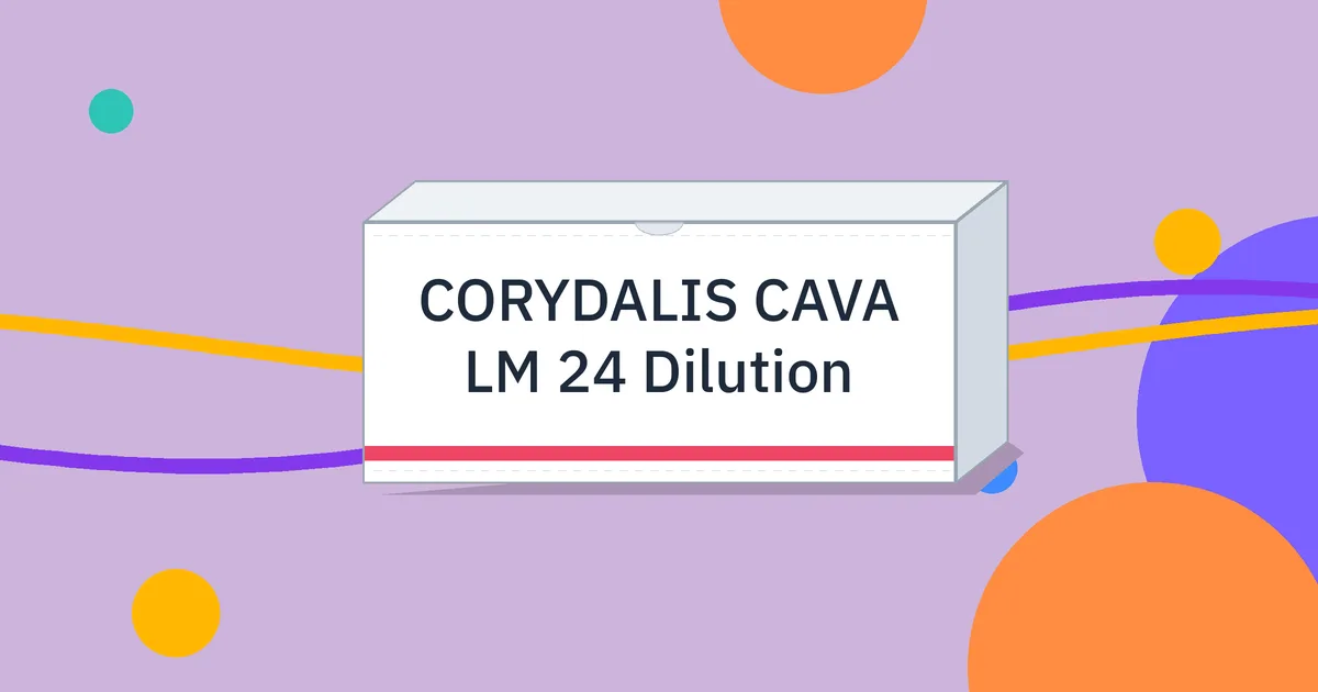 Symbolbild: Packung mit der Aufschrift CORYDALIS CAVA LM 24 Dilution (PZN 13453677) – Verfügbarkeit und Bezug in Apotheken in Frankfurt am Main
