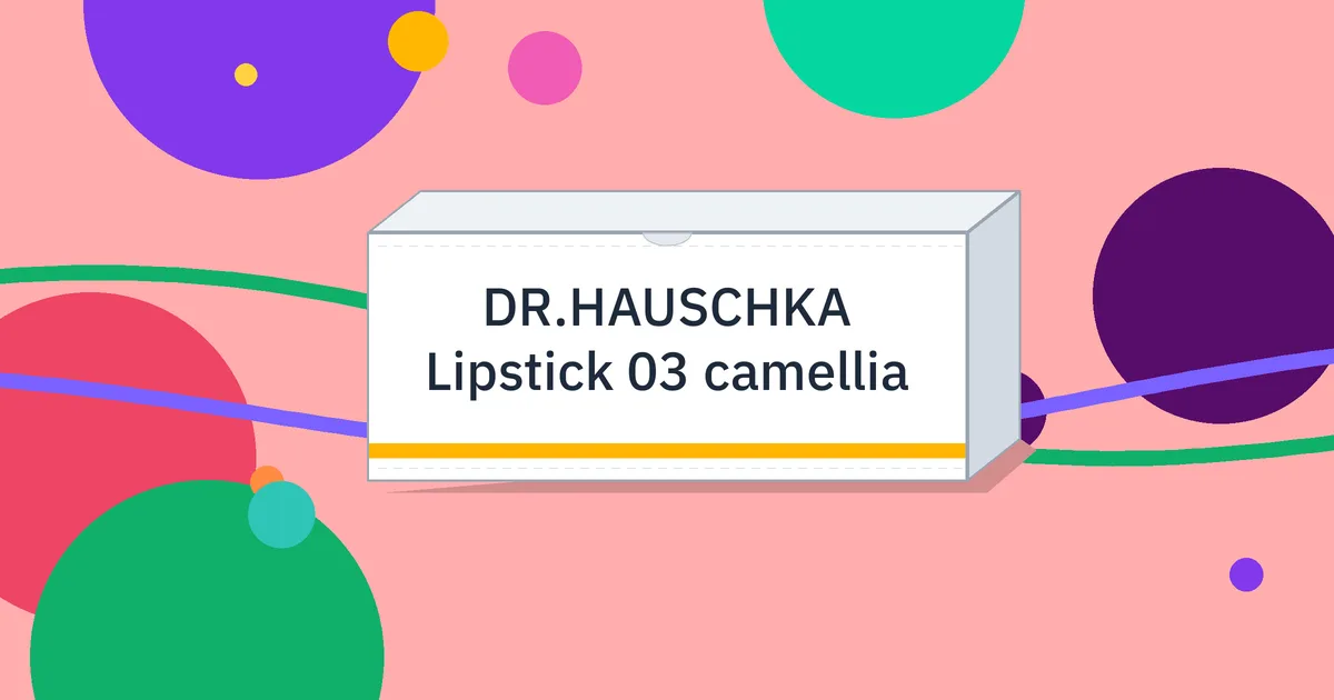Symbolbild: Packung mit der Aufschrift DR.HAUSCHKA Lipstick 03 camellia (PZN 18651169) – Verfügbarkeit und Bezug in Apotheken in Frankfurt am Main