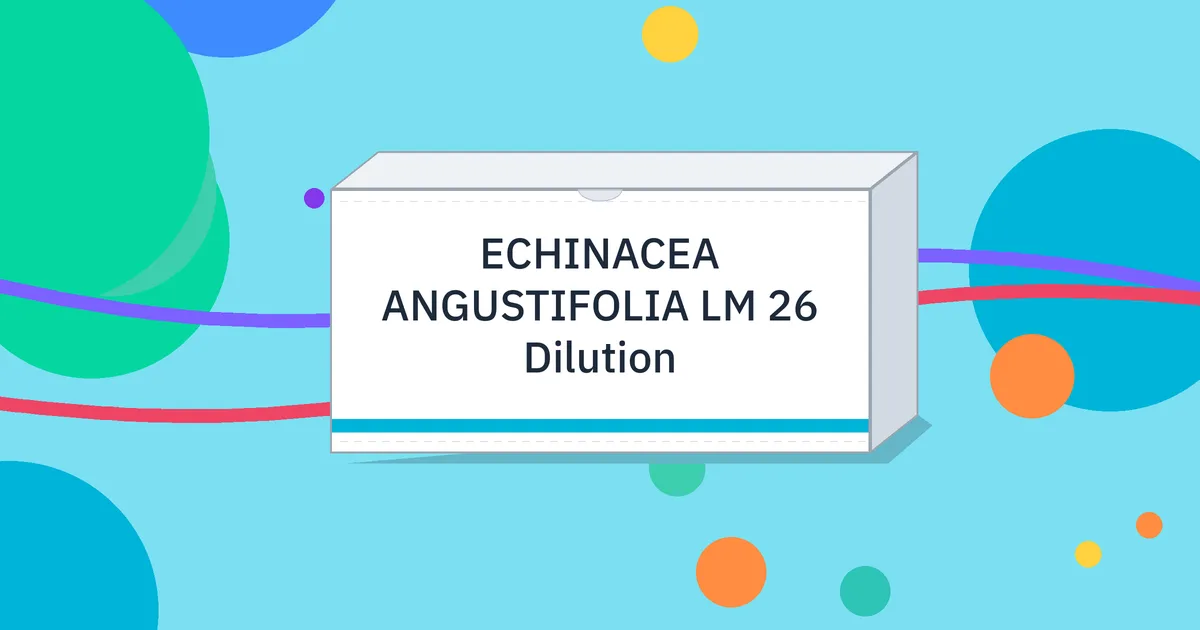 Symbolbild: Packung mit der Aufschrift ECHINACEA ANGUSTIFOLIA LM 26 Dilution (PZN 12844097) – Verfügbarkeit und Bezug in Apotheken in Frankfurt am Main