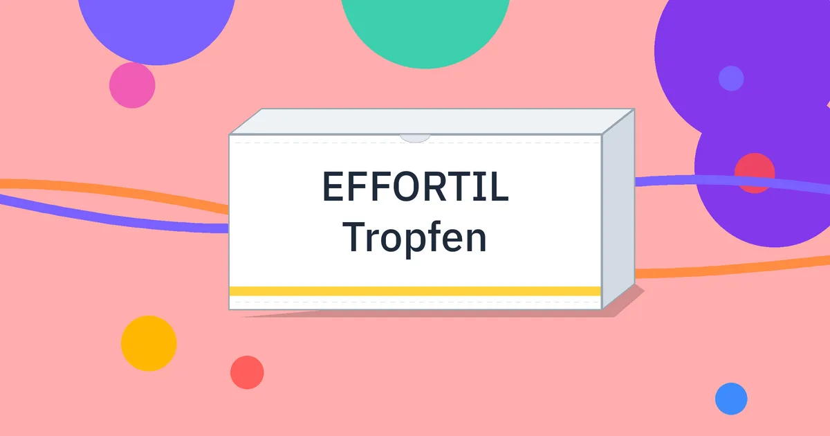 Symbolbild: Packung mit der Aufschrift EFFORTIL Tropfen (PZN 04661572) – Verfügbarkeit und Bezug in Apotheken in Frankfurt am Main