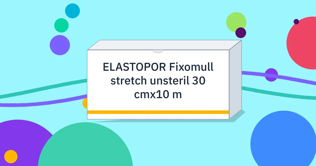 Symbolbild: Packung mit der Aufschrift ELASTOPOR Fixomull stretch unsteril 30 cmx10 m (PZN 19388863) – Verfügbarkeit und Bezug in Apotheken in Frankfurt am Main