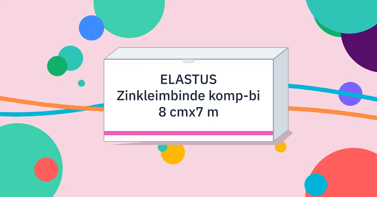 Symbolbild: Packung mit der Aufschrift ELASTUS Zinkleimbinde komp-bi 8 cmx7 m (PZN 18000348) – Verfügbarkeit und Bezug in Apotheken in Frankfurt am Main