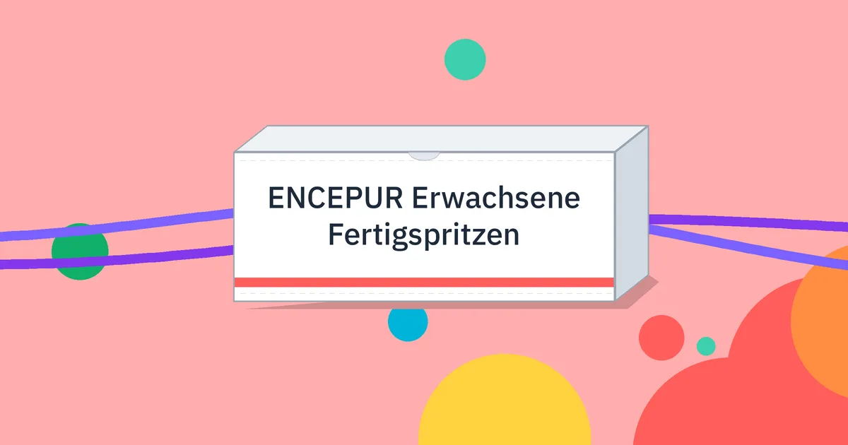 Symbolbild: Packung mit der Aufschrift ENCEPUR Erwachsene Fertigspritzen (PZN 06064194) – Verfügbarkeit und Bezug in Apotheken in Frankfurt am Main