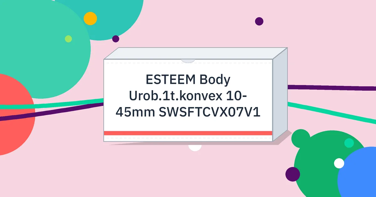 Symbolbild: Packung mit der Aufschrift ESTEEM Body Urob.1t.konvex 10-45mm SWSFTCVX07V1 (PZN 18838471) – Verfügbarkeit und Bezug in Apotheken in Frankfurt am Main