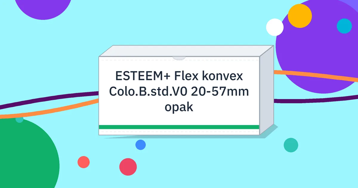 Symbolbild: Packung mit der Aufschrift ESTEEM+ Flex konvex Colo.B.std.V0 20-57mm opak (PZN 13853299) – Verfügbarkeit und Bezug in Apotheken in Frankfurt am Main