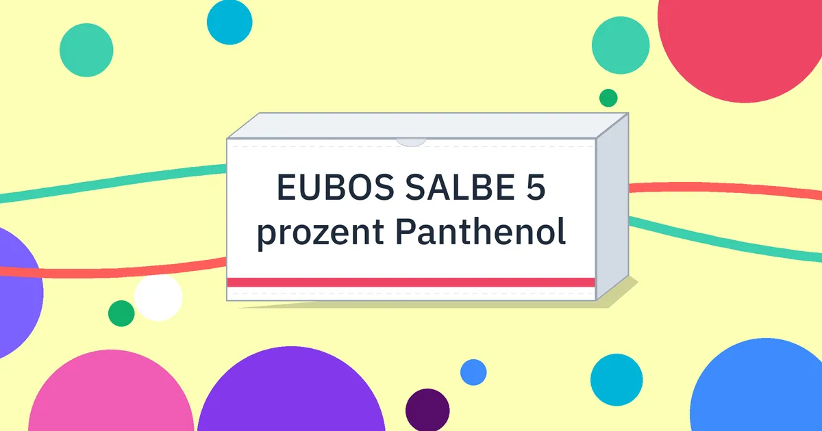 Symbolbild: Packung mit der Aufschrift EUBOS SALBE 5 prozent Panthenol (PZN 09516998) – Verfügbarkeit und Bezug in Apotheken in Frankfurt am Main