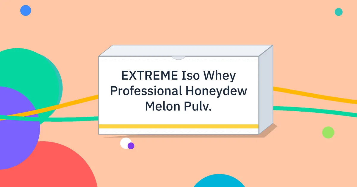 Symbolbild: Packung mit der Aufschrift EXTREME Iso Whey Professional Honeydew Melon Pulv. (PZN 10786823) – Verfügbarkeit und Bezug in Apotheken in Frankfurt am Main