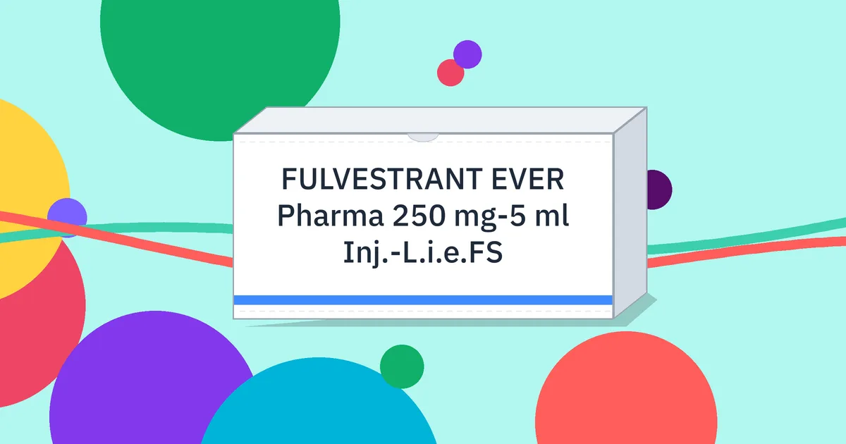 Symbolbild: Packung mit der Aufschrift FULVESTRANT EVER Pharma 250 mg-5 ml Inj.-L.i.e.FS (PZN 16754422) – Verfügbarkeit und Bezug in Apotheken in Frankfurt am Main