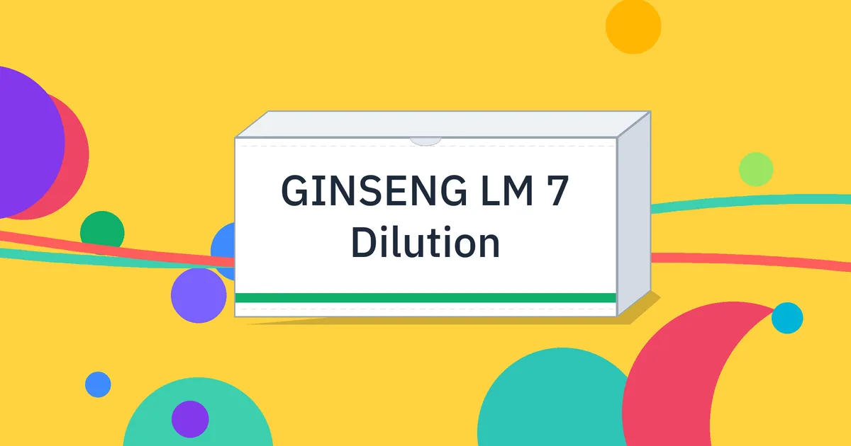 Symbolbild: Packung mit der Aufschrift GINSENG LM 7 Dilution (PZN 12878469) – Verfügbarkeit und Bezug in Apotheken in Frankfurt am Main