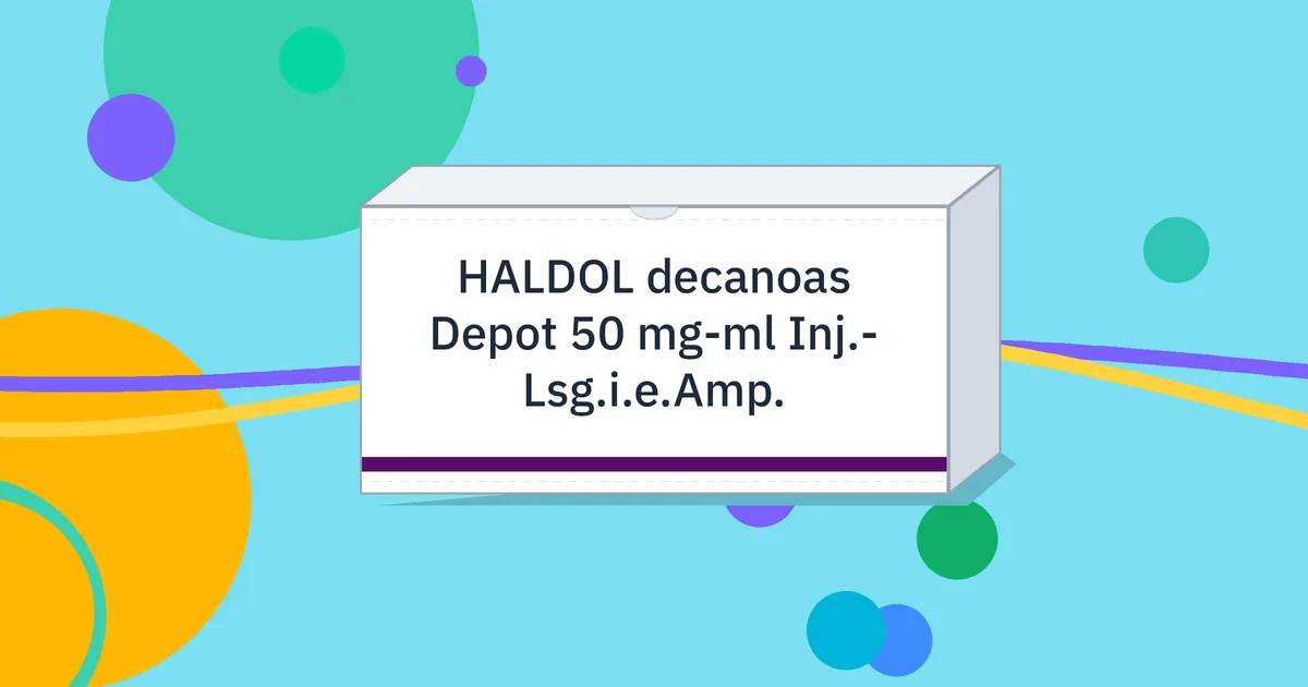 Symbolbild: Packung mit der Aufschrift HALDOL decanoas Depot 50 mg-ml Inj.-Lsg.i.e.Amp. (PZN 04959857) – Verfügbarkeit und Bezug in Apotheken in Frankfurt am Main