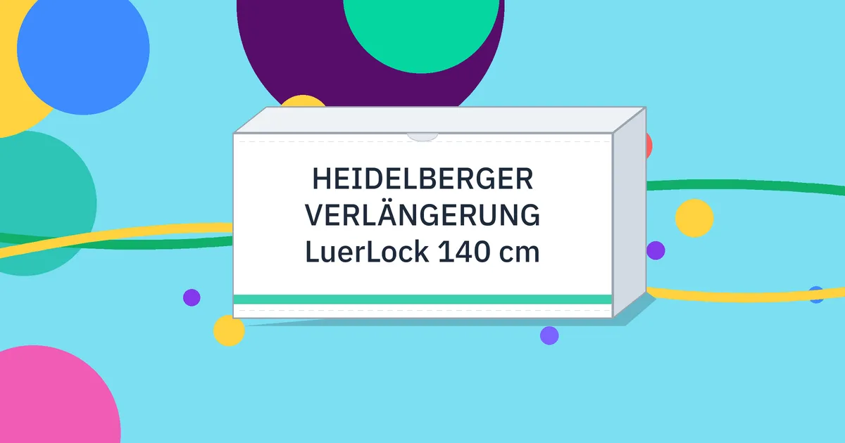 Symbolbild: Packung mit der Aufschrift HEIDELBERGER VERLÄNGERUNG LuerLock 140 cm (PZN 09226326) – Verfügbarkeit und Bezug in Apotheken in Frankfurt am Main