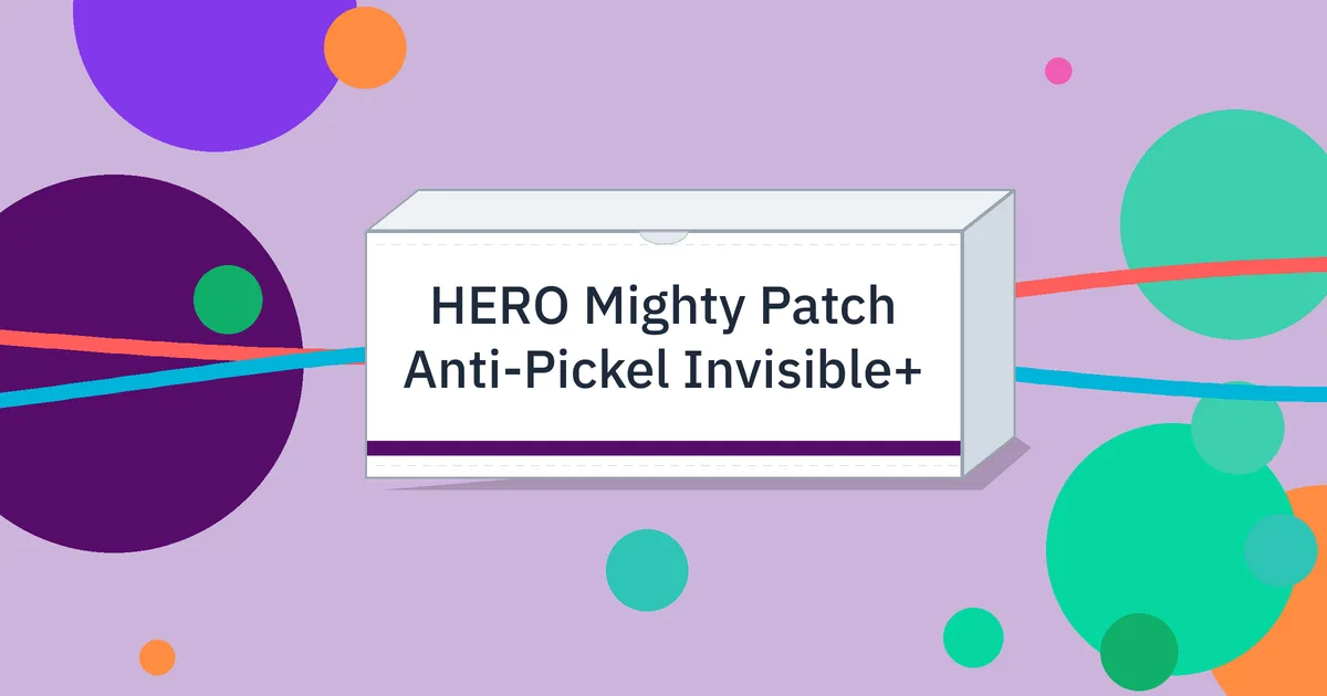 Symbolbild: Packung mit der Aufschrift HERO Mighty Patch Anti-Pickel Invisible+ (PZN 18707071) – Verfügbarkeit und Bezug in Apotheken in Frankfurt am Main