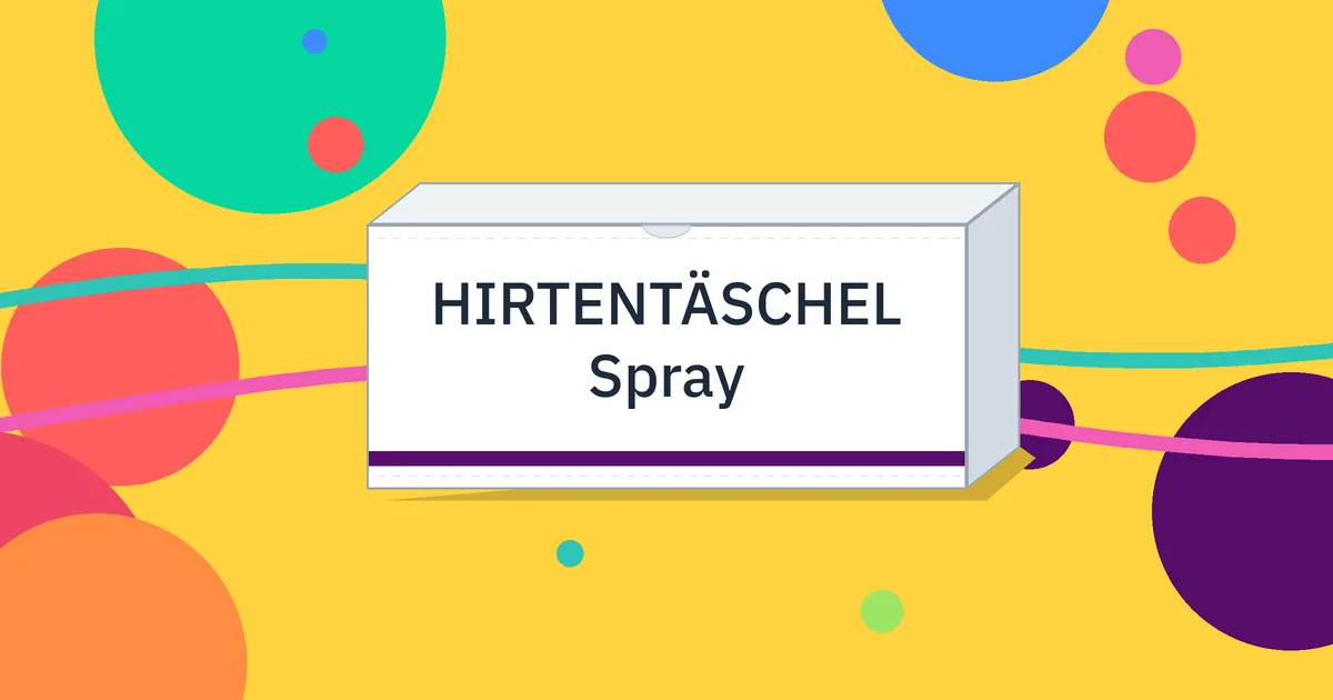 Symbolbild: Packung mit der Aufschrift HIRTENTÄSCHEL Spray (PZN 11712790) – Verfügbarkeit und Bezug in Apotheken in Frankfurt am Main