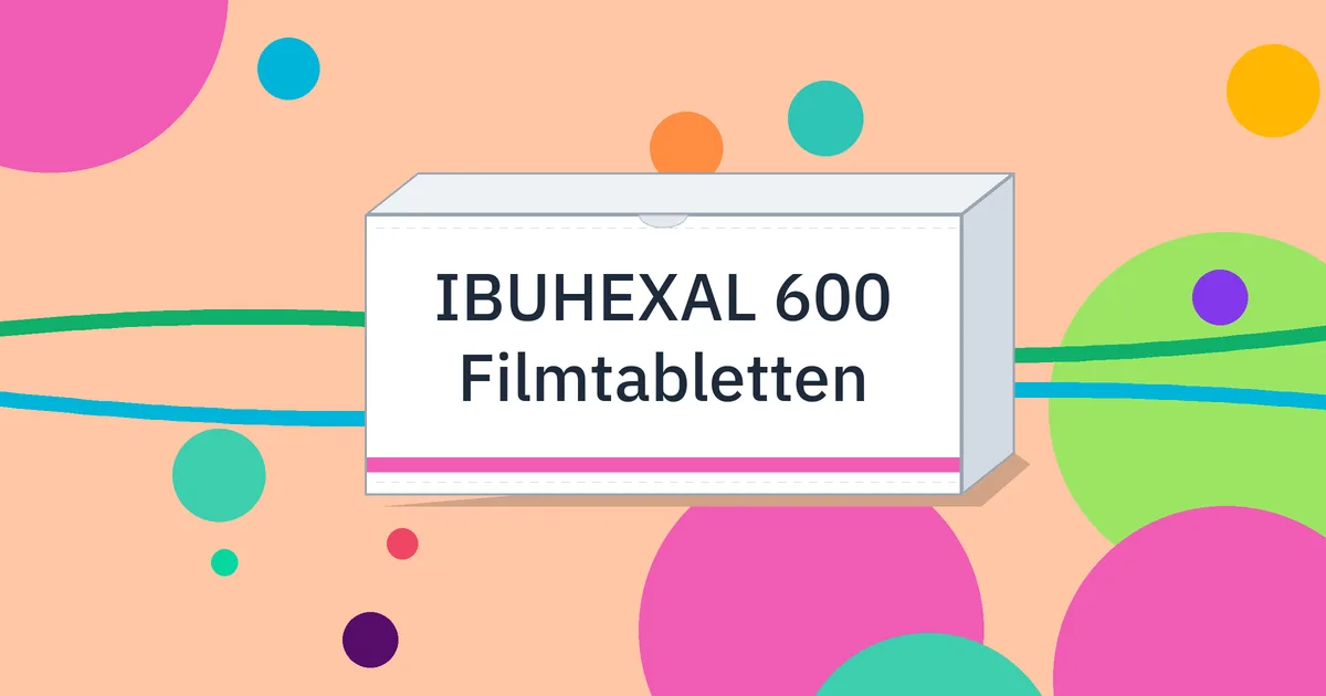 Symbolbild: Packung mit der Aufschrift IBUHEXAL 600 Filmtabletten (PZN 03674124) – Verfügbarkeit und Bezug in Apotheken in Frankfurt am Main