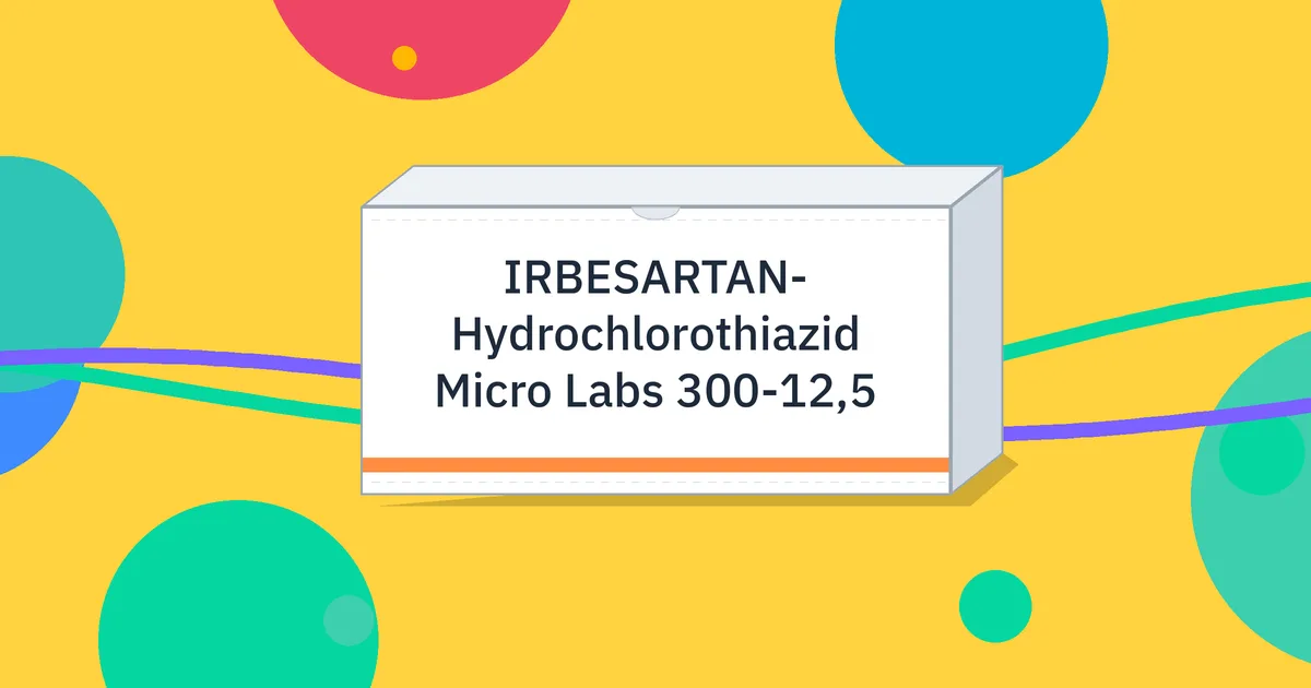 Symbolbild: Packung mit der Aufschrift IRBESARTAN-Hydrochlorothiazid Micro Labs 300-12,5 (PZN 12738811) – Verfügbarkeit und Bezug in Apotheken in Frankfurt am Main