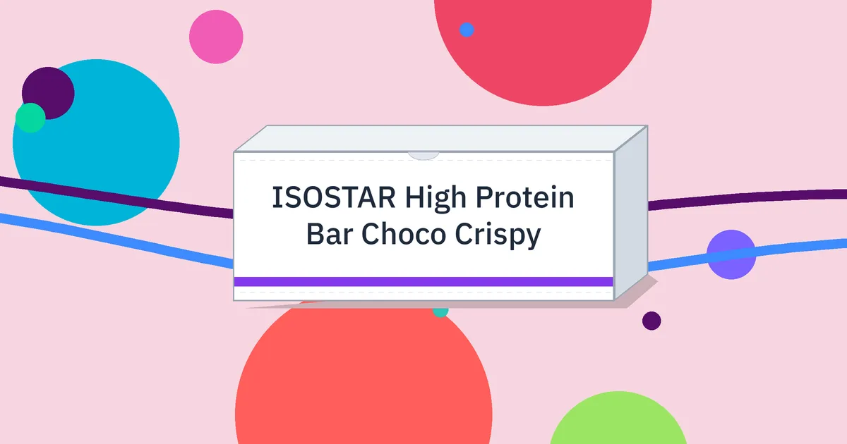 Symbolbild: Packung mit der Aufschrift ISOSTAR High Protein Bar Choco Crispy (PZN 19639578) – Verfügbarkeit und Bezug in Apotheken in Frankfurt am Main