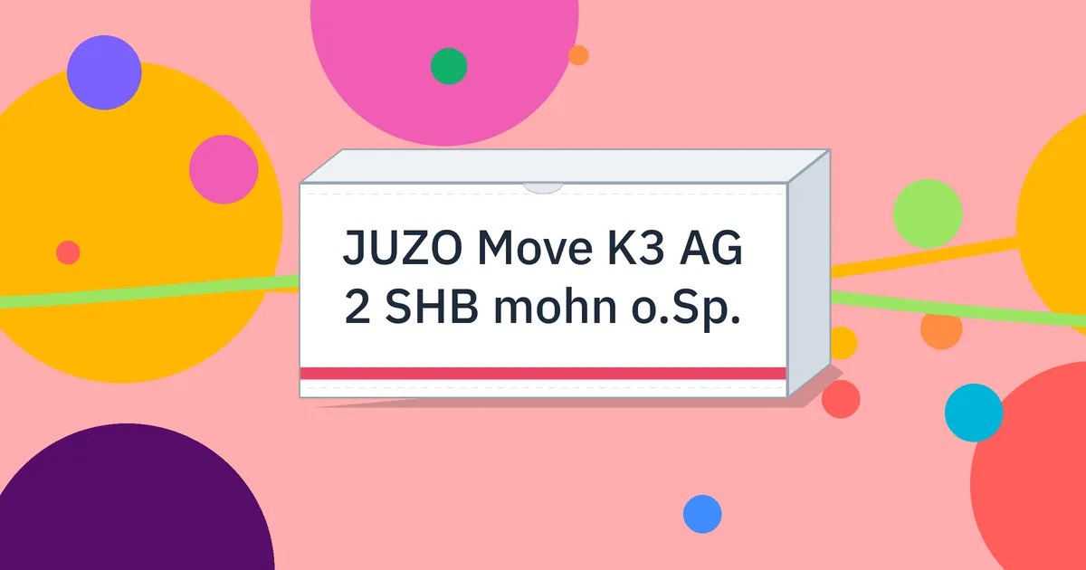 Symbolbild: Packung mit der Aufschrift JUZO Move K3 AG 2 SHB mohn o.Sp. (PZN 18589281) – Verfügbarkeit und Bezug in Apotheken in Frankfurt am Main