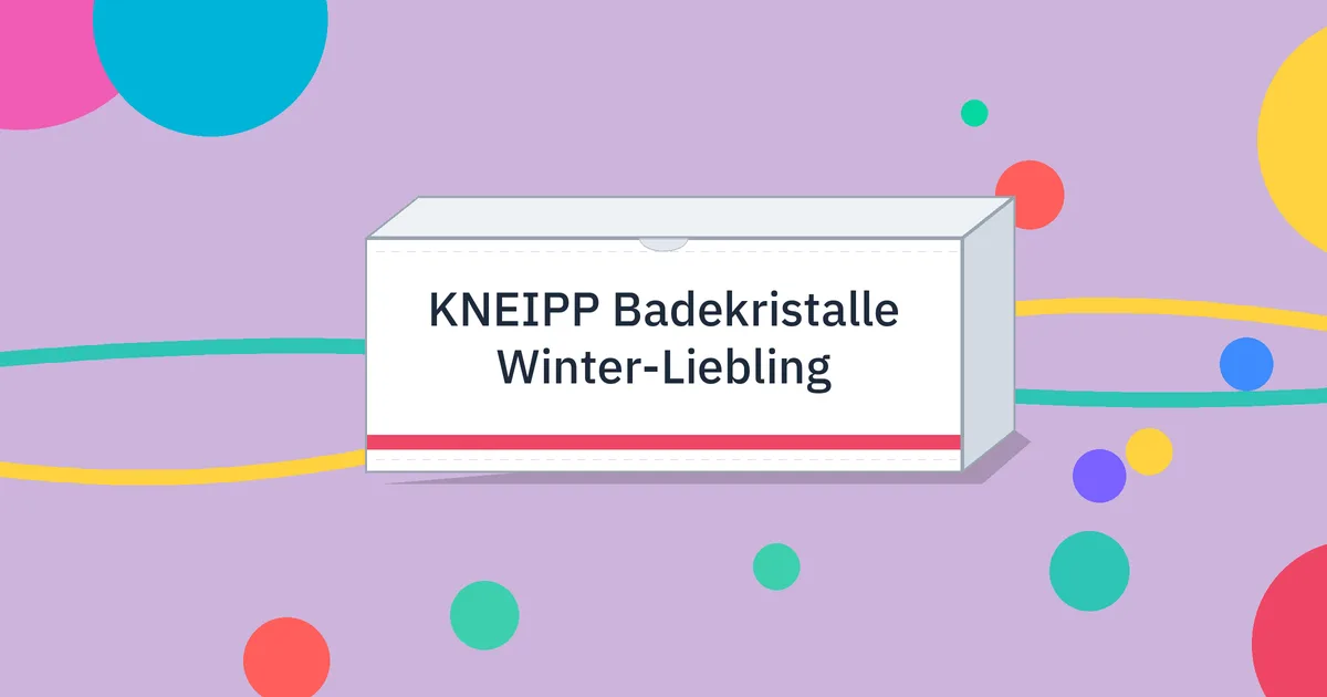 Symbolbild: Packung mit der Aufschrift KNEIPP Badekristalle Winter-Liebling (PZN 19272250) – Verfügbarkeit und Bezug in Apotheken in Frankfurt am Main