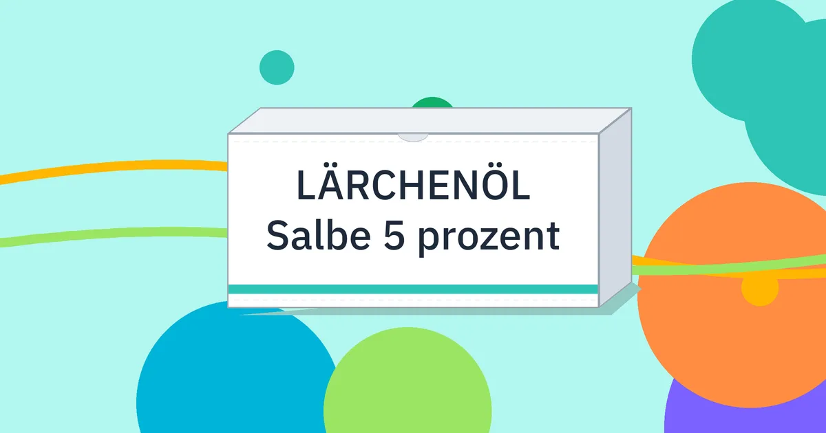 Symbolbild: Packung mit der Aufschrift LÄRCHENÖL Salbe 5 prozent (PZN 16761712) – Verfügbarkeit und Bezug in Apotheken in Frankfurt am Main