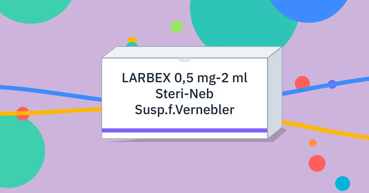 Symbolbild: Packung mit der Aufschrift LARBEX 0,5 mg-2 ml Steri-Neb Susp.f.Vernebler (PZN 09714244) – Verfügbarkeit und Bezug in Apotheken in Frankfurt am Main